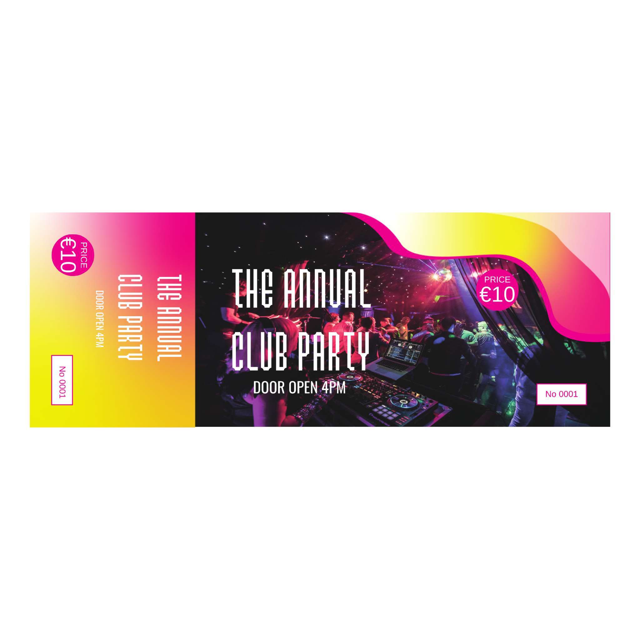 Event tickets Template 101 - Optima