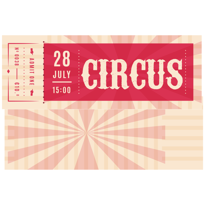 Event Tickets Double Side – Upload your own Design - Optima