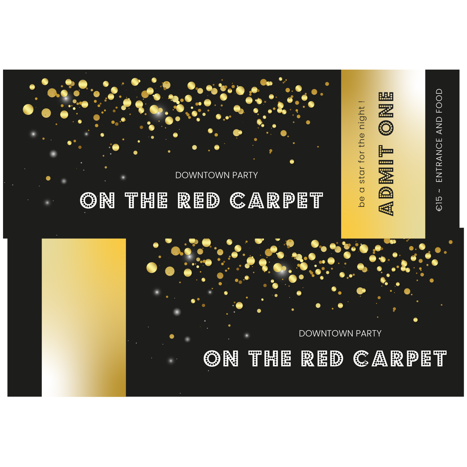 Event tickets Template 206 - Optima